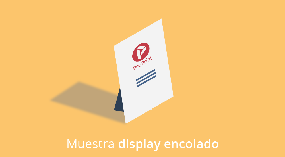 Display Encolado con Cartón de 2 mm | ProPrintweb