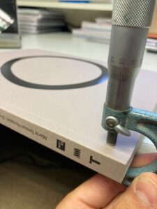 Grosor vs gramaje del papel